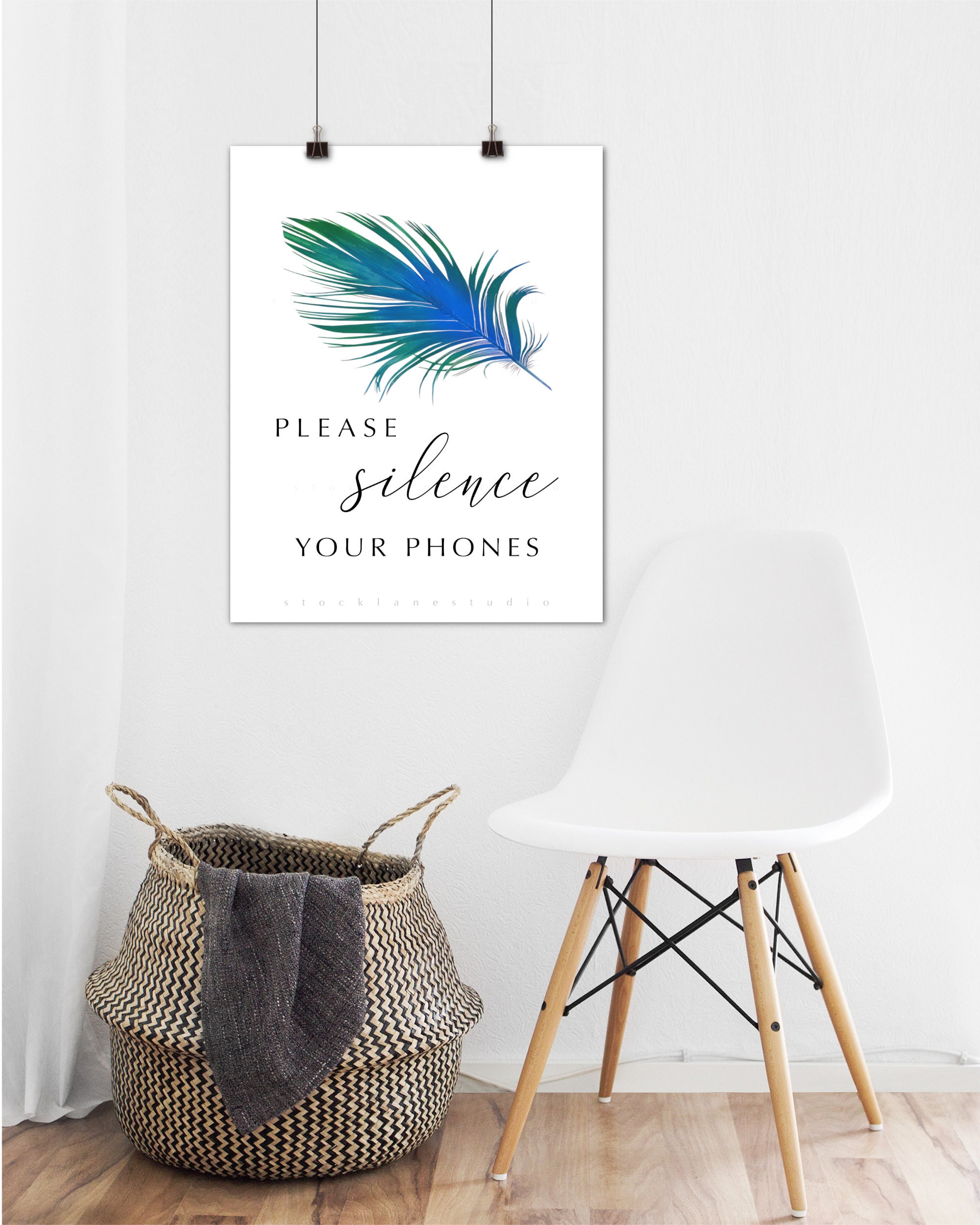 Please Silence Your Phones Printable Home or Office Sign | Etsy