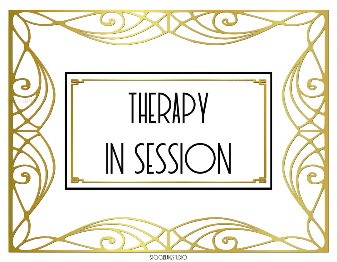 Therapy in Session Office Door Sign, DIY Counseling Download Wall Art ...
