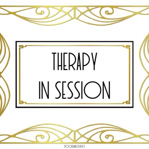 Therapy in Session Office Door Sign, DIY Counseling Download Wall Art ...