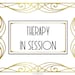 Therapy in Session Office Door Sign, DIY Counseling Download Wall Art ...
