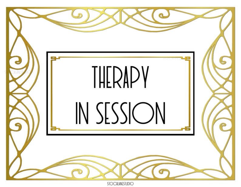 Therapy in Session Office Door Sign, DIY Counseling Download Wall Art ...