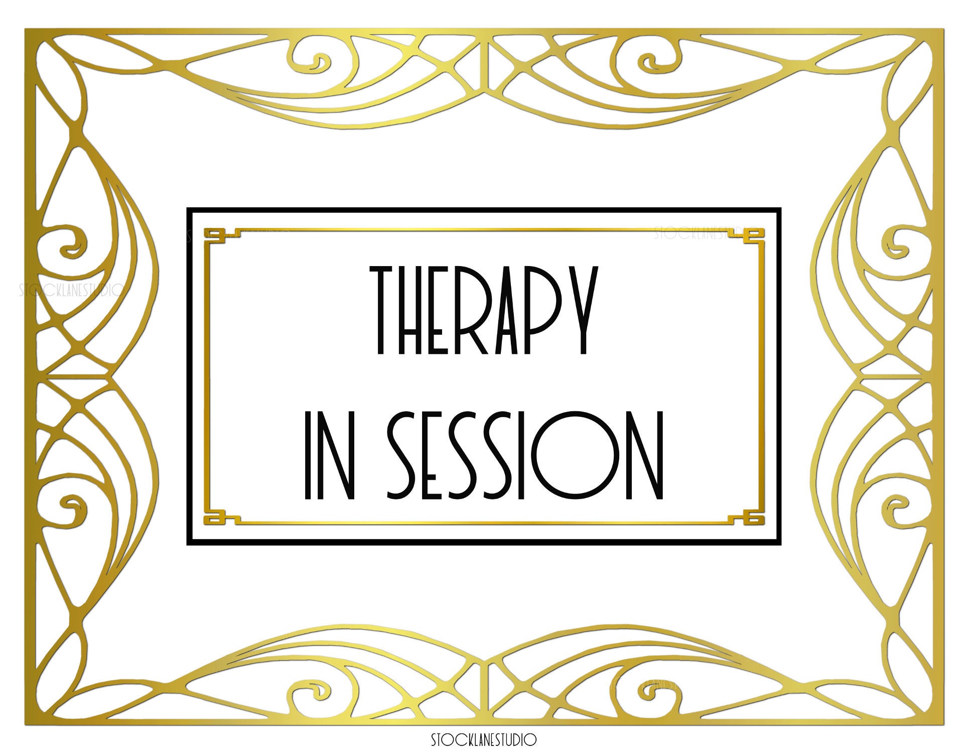 In Session Printable Spa Door Sign for business or counselor | Etsy