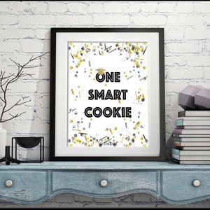 Printable One Smart Cookie Bar Class 2025 Graduation Party Decorations ...