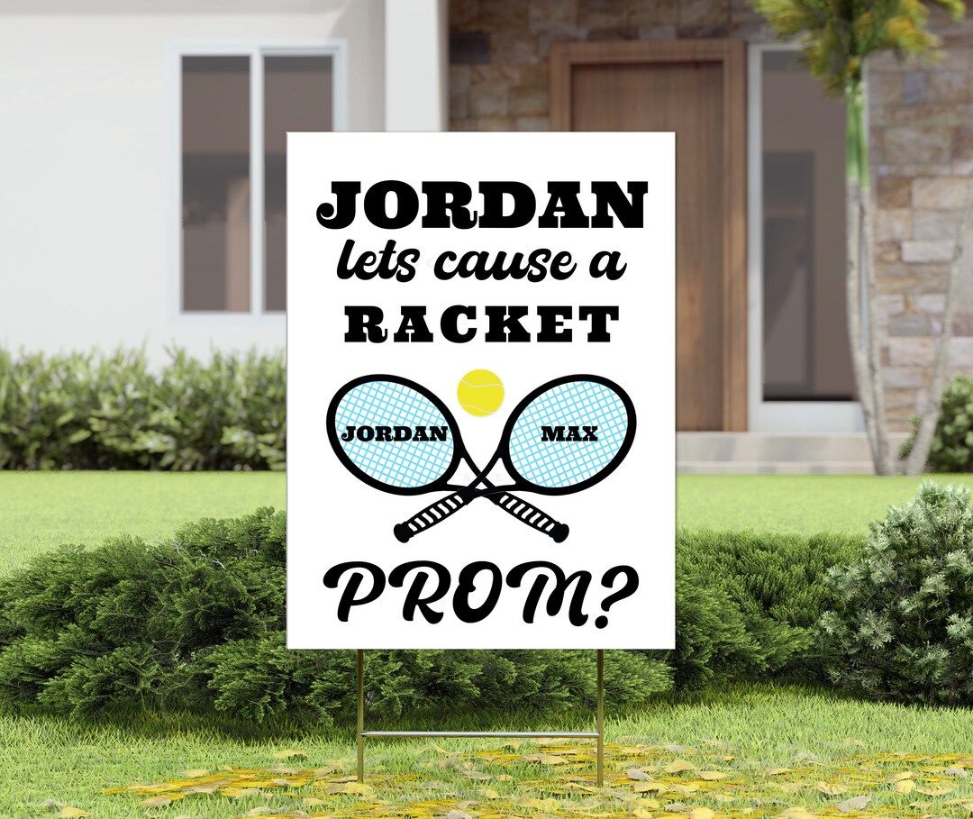 Custom Tennis Promposal 2025 Printable Digital Prom Proposal or HOCO ...