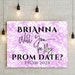 Custom Printable Promposal Sign Will You Be My Prom Date Poster, Prom ...