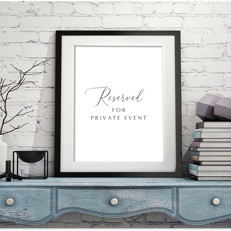 Closed for Private Event Sign - Etsy