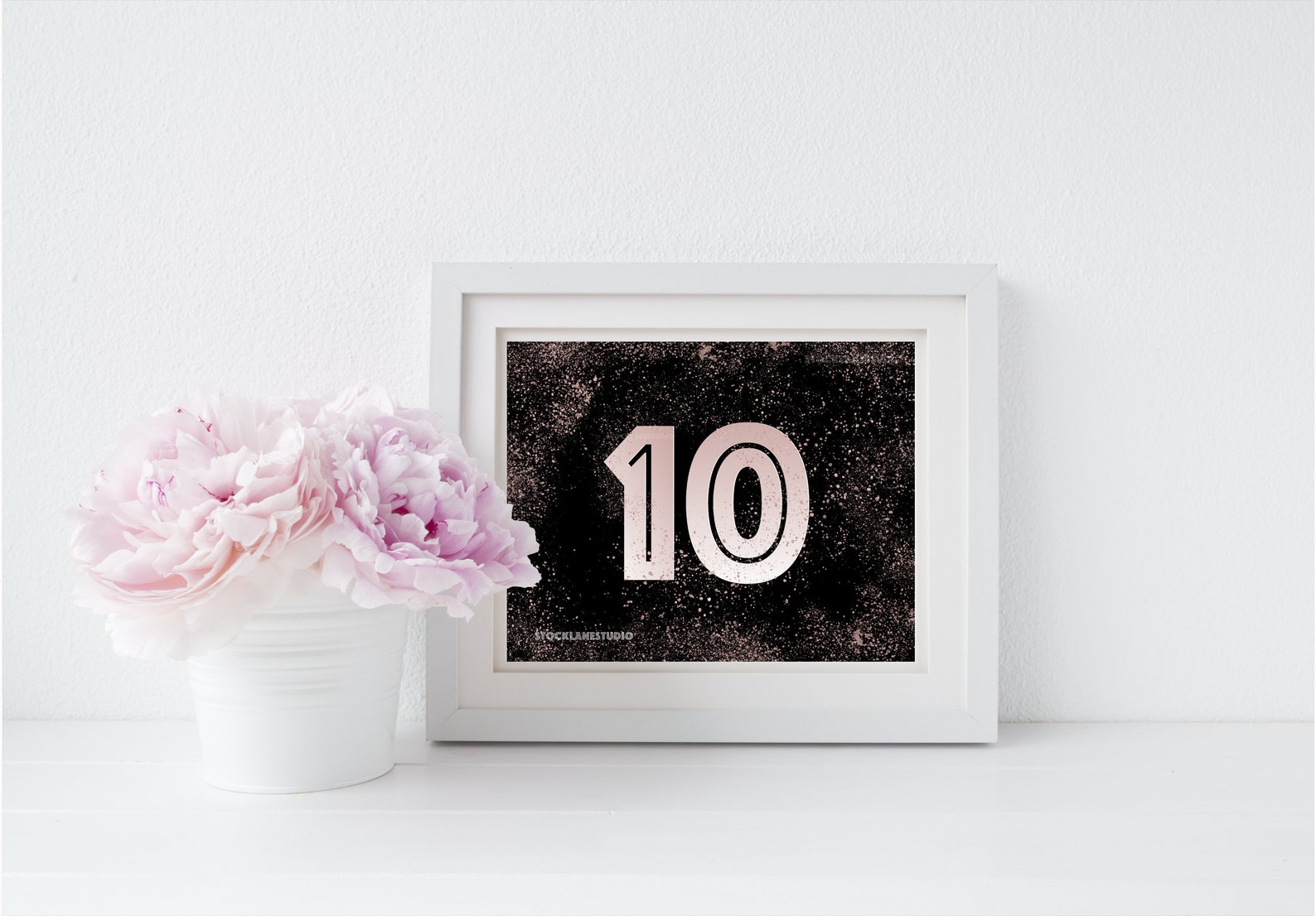 10th Birthday Party Sign Printable Ten Year Old Decor Number - Etsy