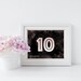 10th Birthday Party Sign, Printable Ten Year Old Decor, Number 10 Rose ...