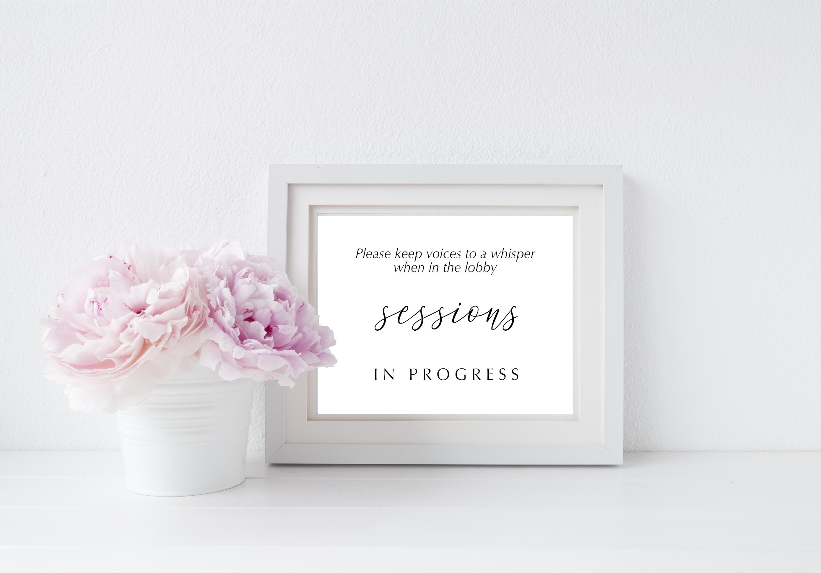 Printable Quiet Sign: Please Whisper, Lobby Sessions (JPG, PDF Digital ...