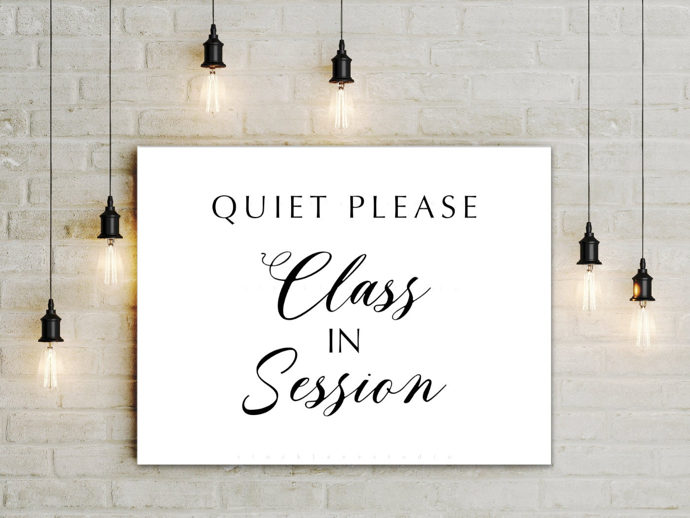 Quiet Please Class in Session Printable Home Office or School | Etsy France