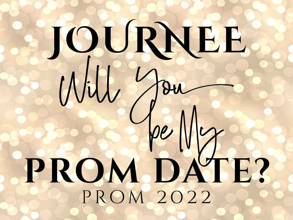 Custom Printable Promposal Sign Will You Be My Prom Date - Etsy Canada