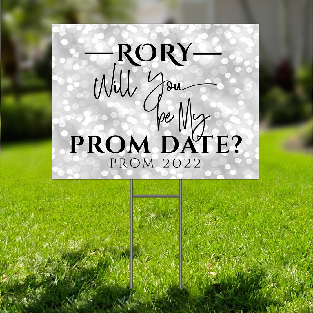 Custom Printable Promposal Sign Will You Be My Prom Date - Etsy
