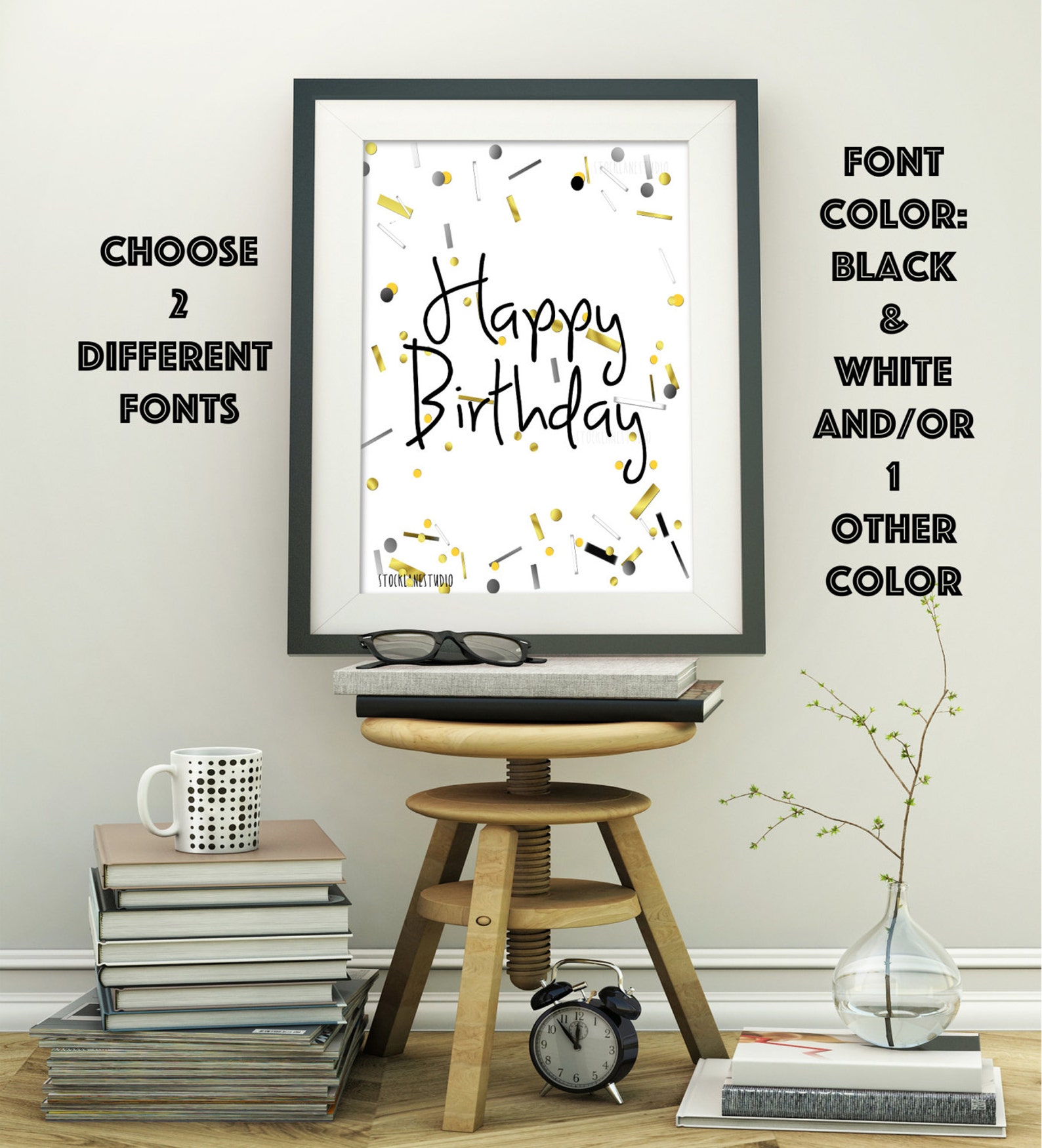 Custom Party Sign Digital Download Custom Quote Wall Art | Etsy