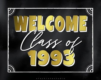 Class Reunion Sign 50th Class Reunion Sign High School Reunion - Etsy
