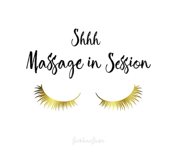 In Session Sign Instant Download Shhh Massage in Progress | Etsy