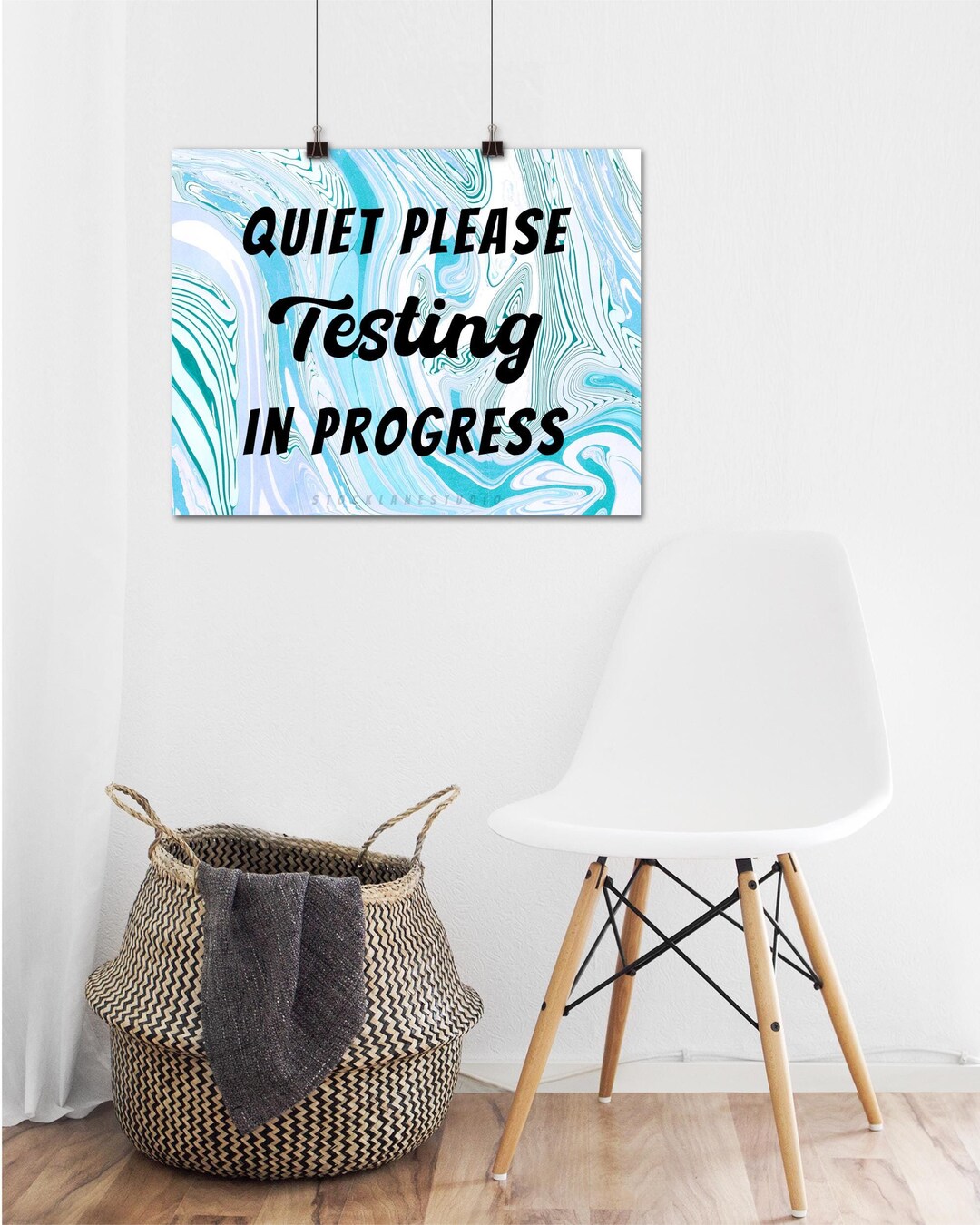 Quiet Please Testing in Progress Classroom Door Sign, Printable Back to ...