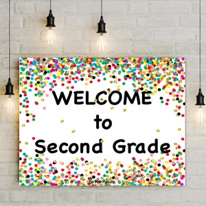 Welcome Back Teachers and Staff Printable Back to School Sign | Etsy