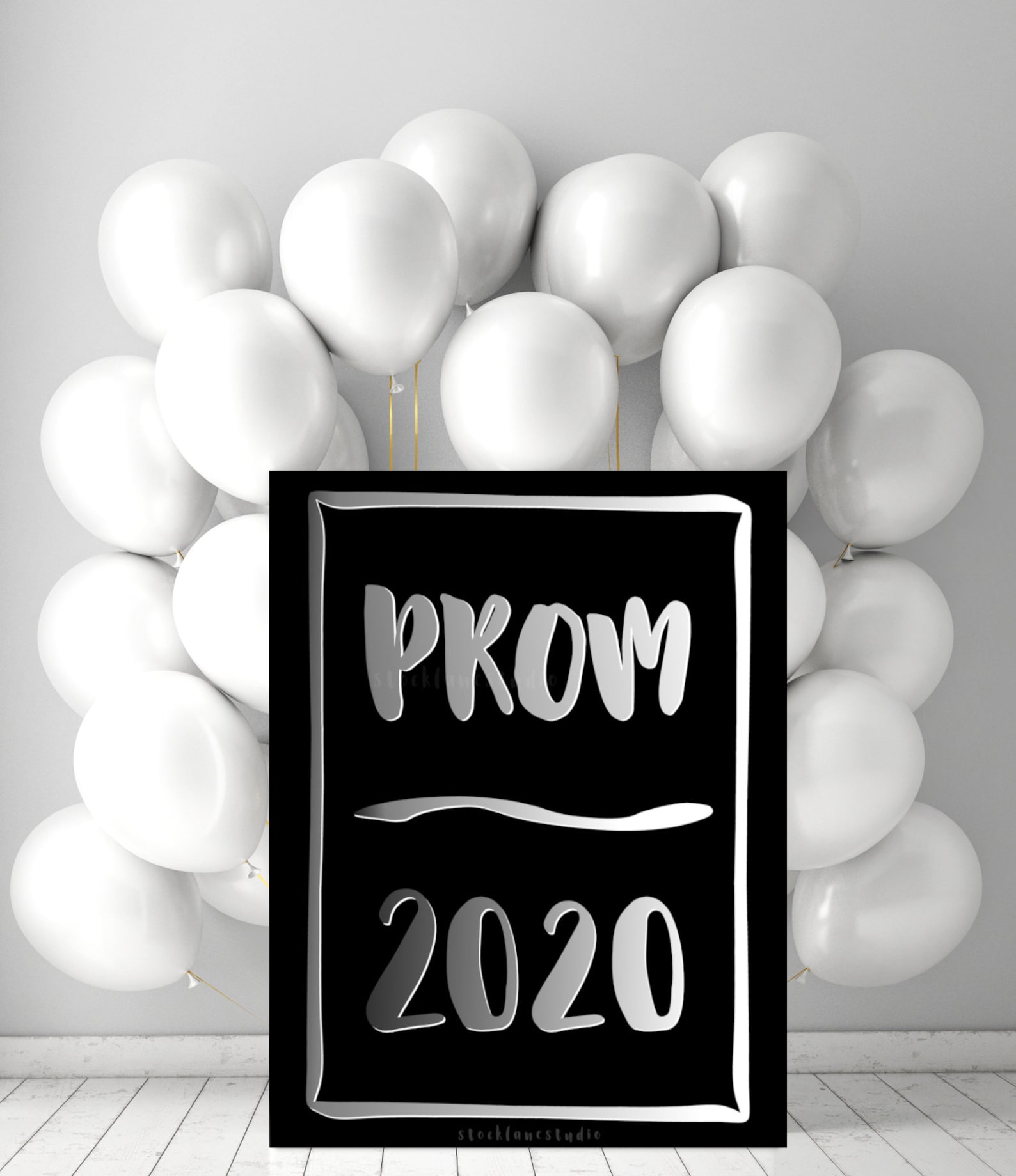 Printable Promposal Sign Gold Black Art Deco Digital Prom | Etsy