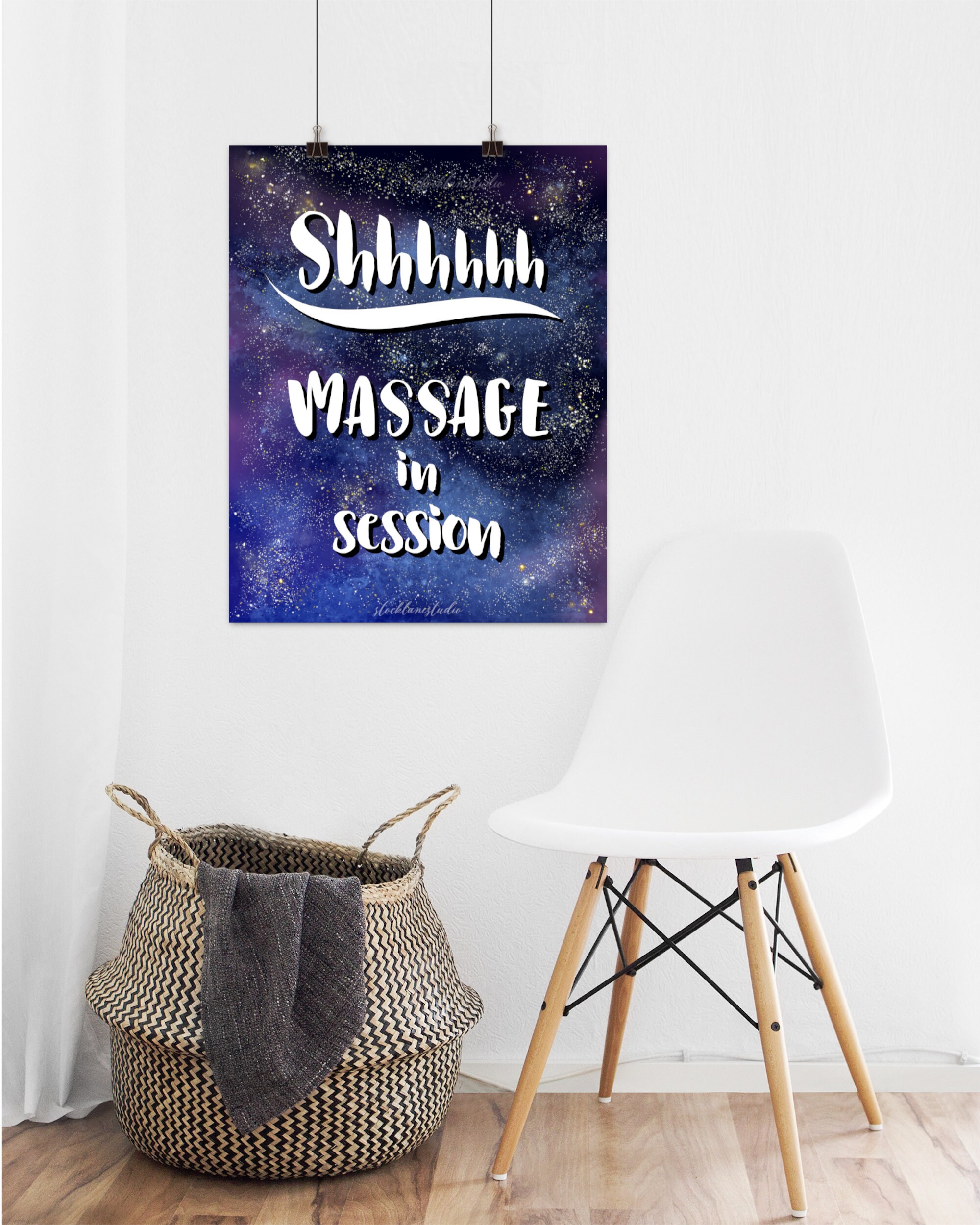 Printable in Session Sign Shhh Massage in Session DIY Spa | Etsy Australia