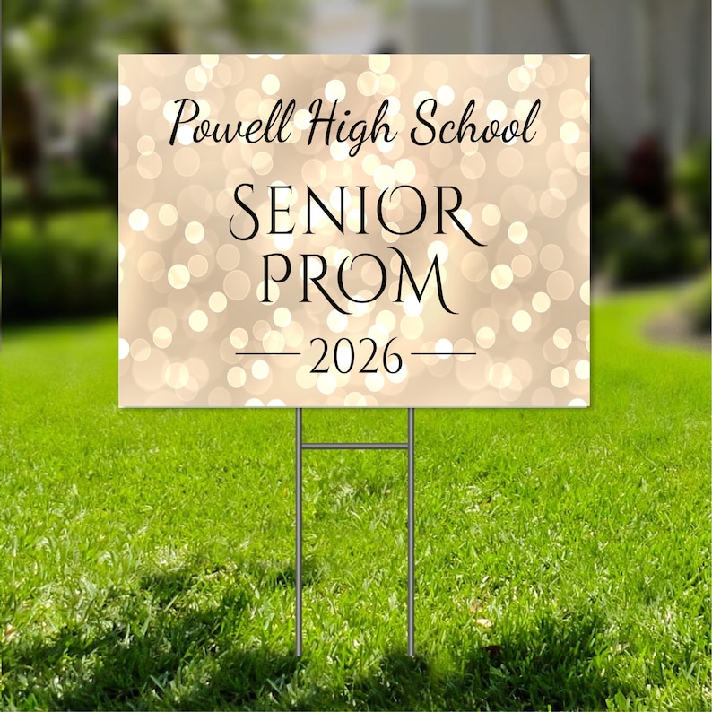 Custom Printable Senior Prom 2026 Banner | Personalized Event Backdrop ...