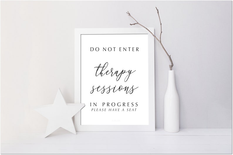 Printable Do Not Enter Sign Therapy Sessions in Progress - Etsy