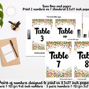 Printable Galaxy Table Number Signs Numbers 1-20 Space Theme - Etsy