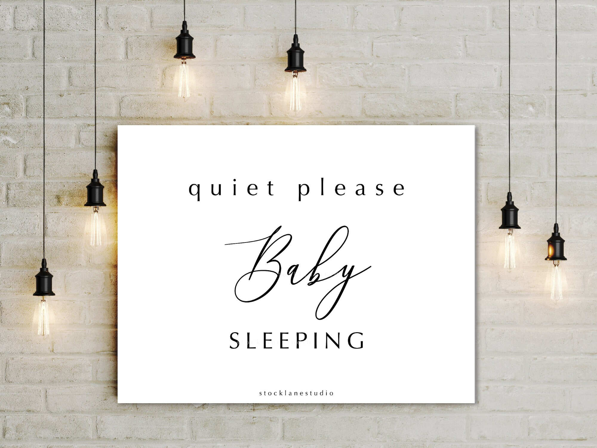 Printable Quiet Please Baby Sleeping Sign Do Not Disturb - Etsy Australia