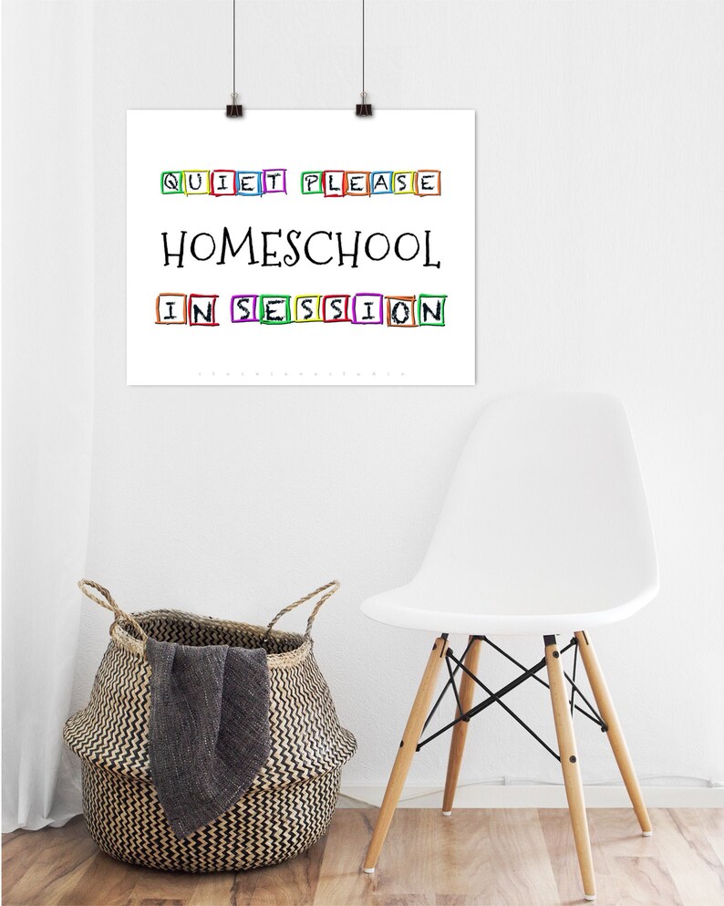 Home Sweet REMOTE School Printable Homeschool Learning Sign - Etsy