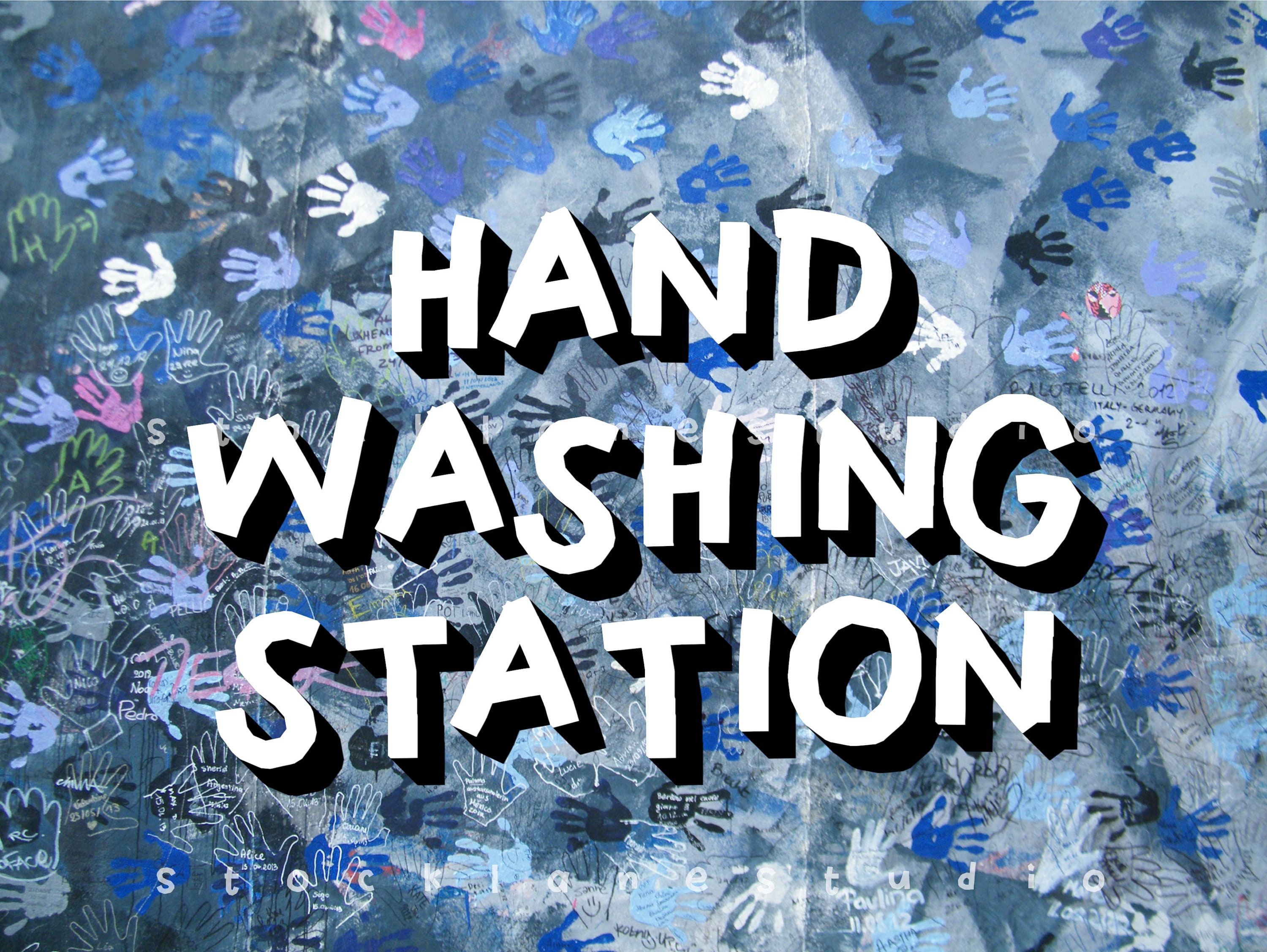 Printable Hand Washing Station Sign for Home Office or | Etsy