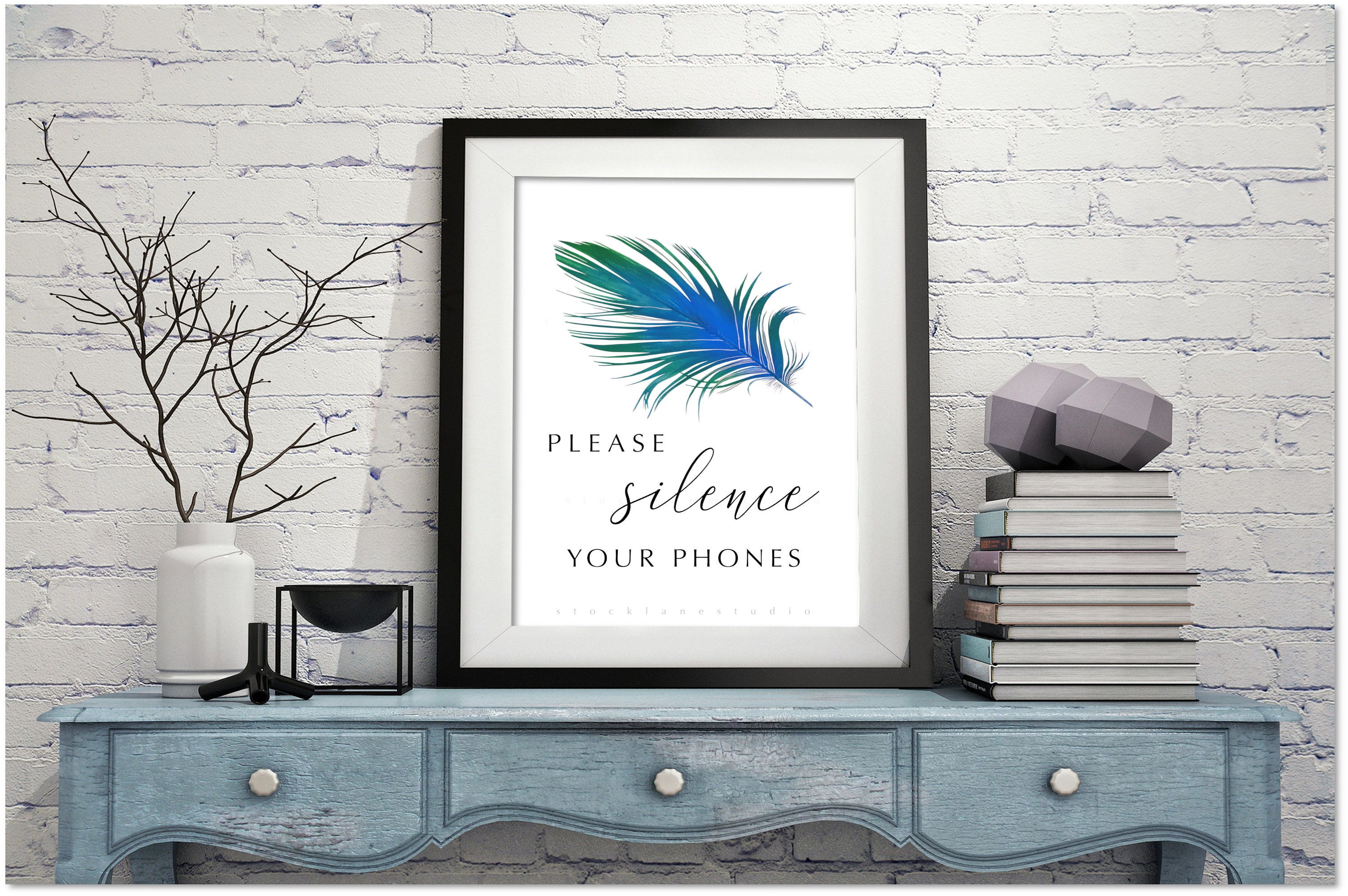 Please Silence Your Phones Printable Home or Office Sign | Etsy