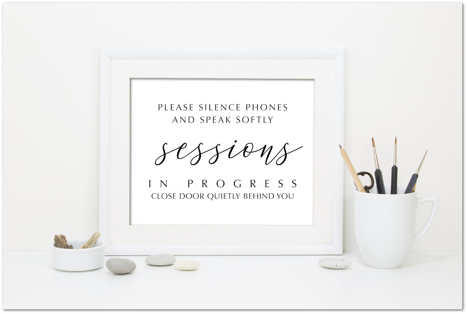 Printable Quiet Sign Silence Phones Speak Softly Sessions in - Etsy