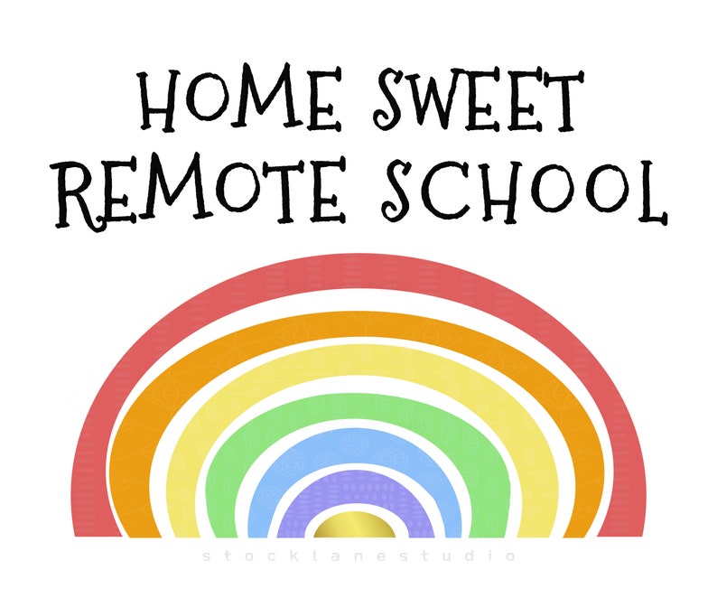 Home Sweet REMOTE School Printable Homeschool Learning Sign - Etsy