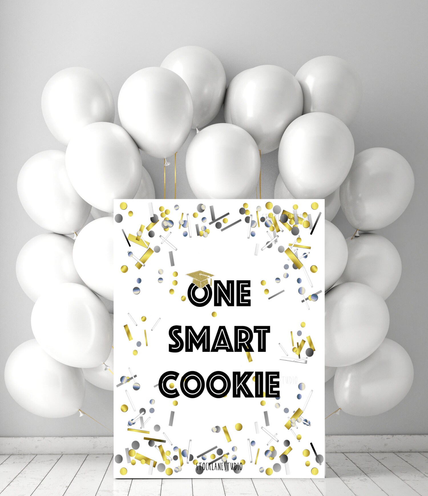 One Smart Cookie Printable Confetti Party Decorations, Back to School ...