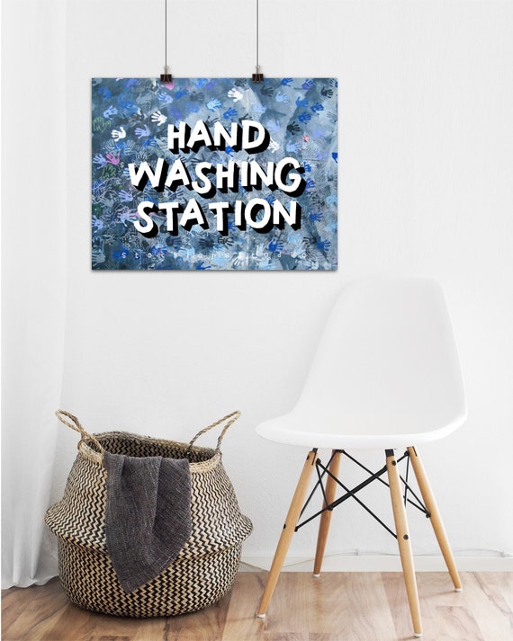 Printable Hand Washing Station Sign for Home Office or | Etsy