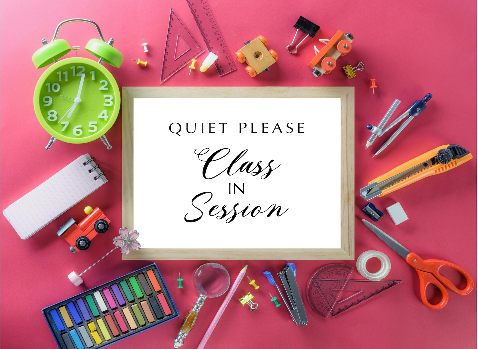 Quiet Please Class in Session, Printable Home Office or School Door ...