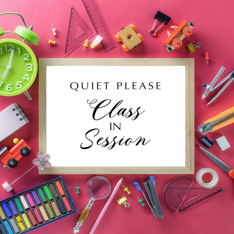 Class in Session Do Not Disturb Sign - Etsy