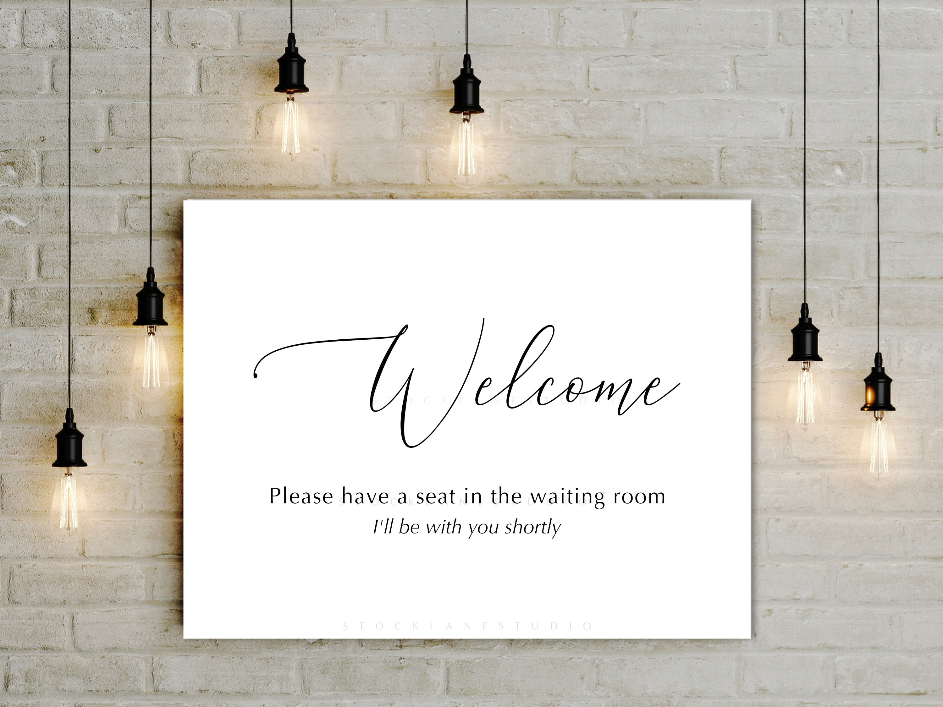 Welcome Have A Seat Waiting Room Sign I'll Be With You - Etsy UK