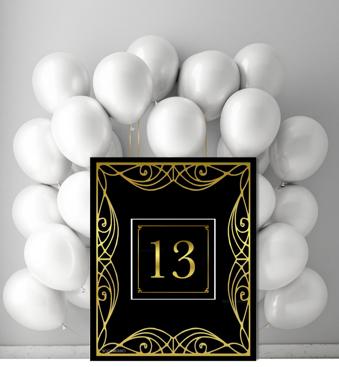 Printable Number 11 Blue 11th Birthday Party Space - Etsy
