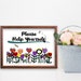 Please Help Yourself Printable Sign With Flowers and Bees Food Gift ...