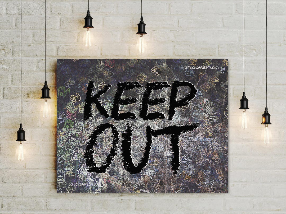 Printable Keep Out Sign DIGITAL Kids Room Door Decor, Halloween ...