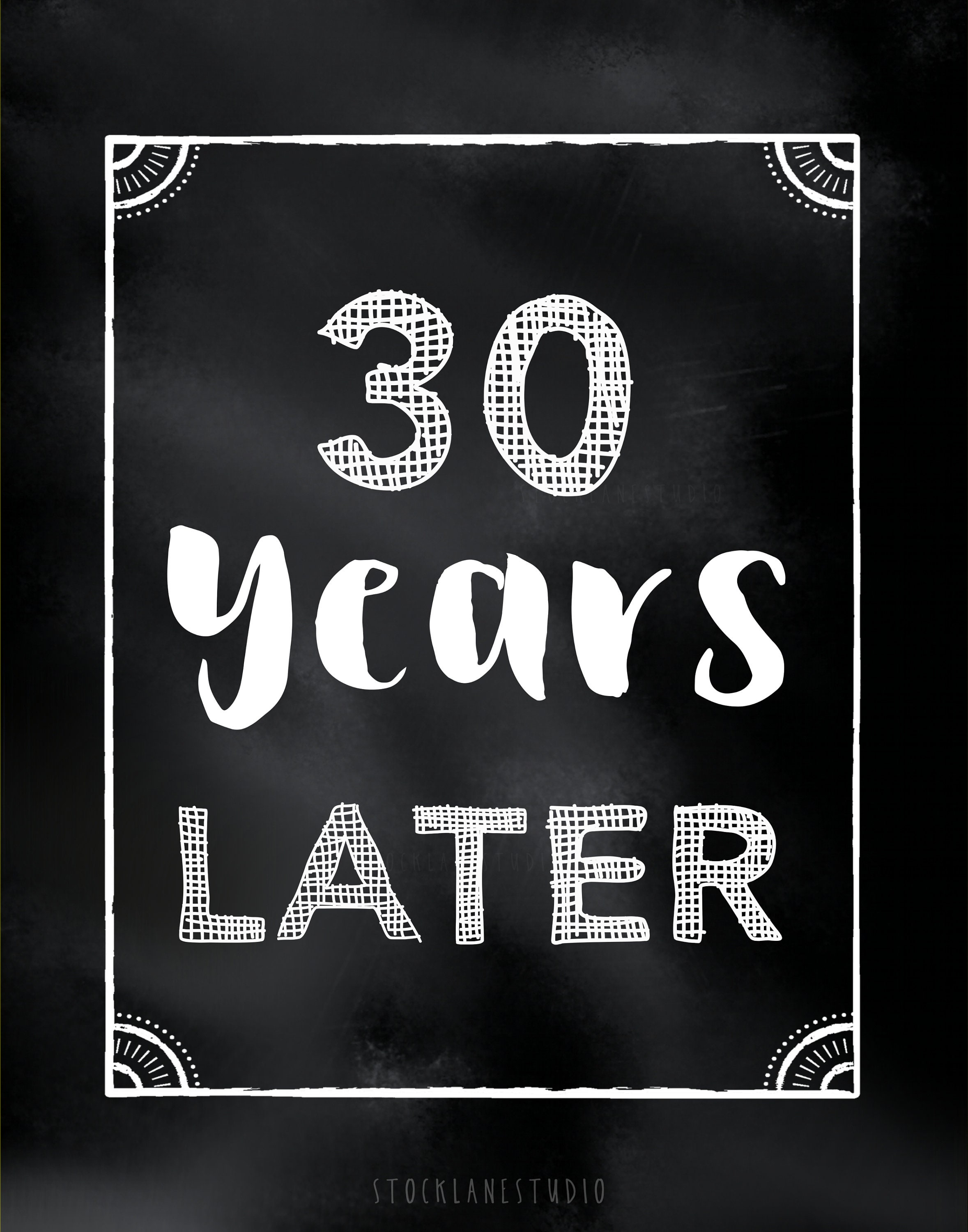 Printable 30 Years Later High School Reunion Sign 30th Class - Etsy Canada