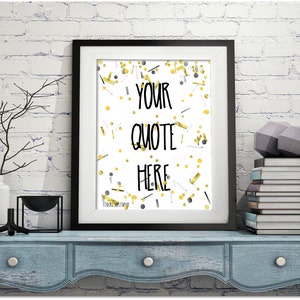 Custom Party Sign, Digital Download Custom Quote Wall Art, Printable ...