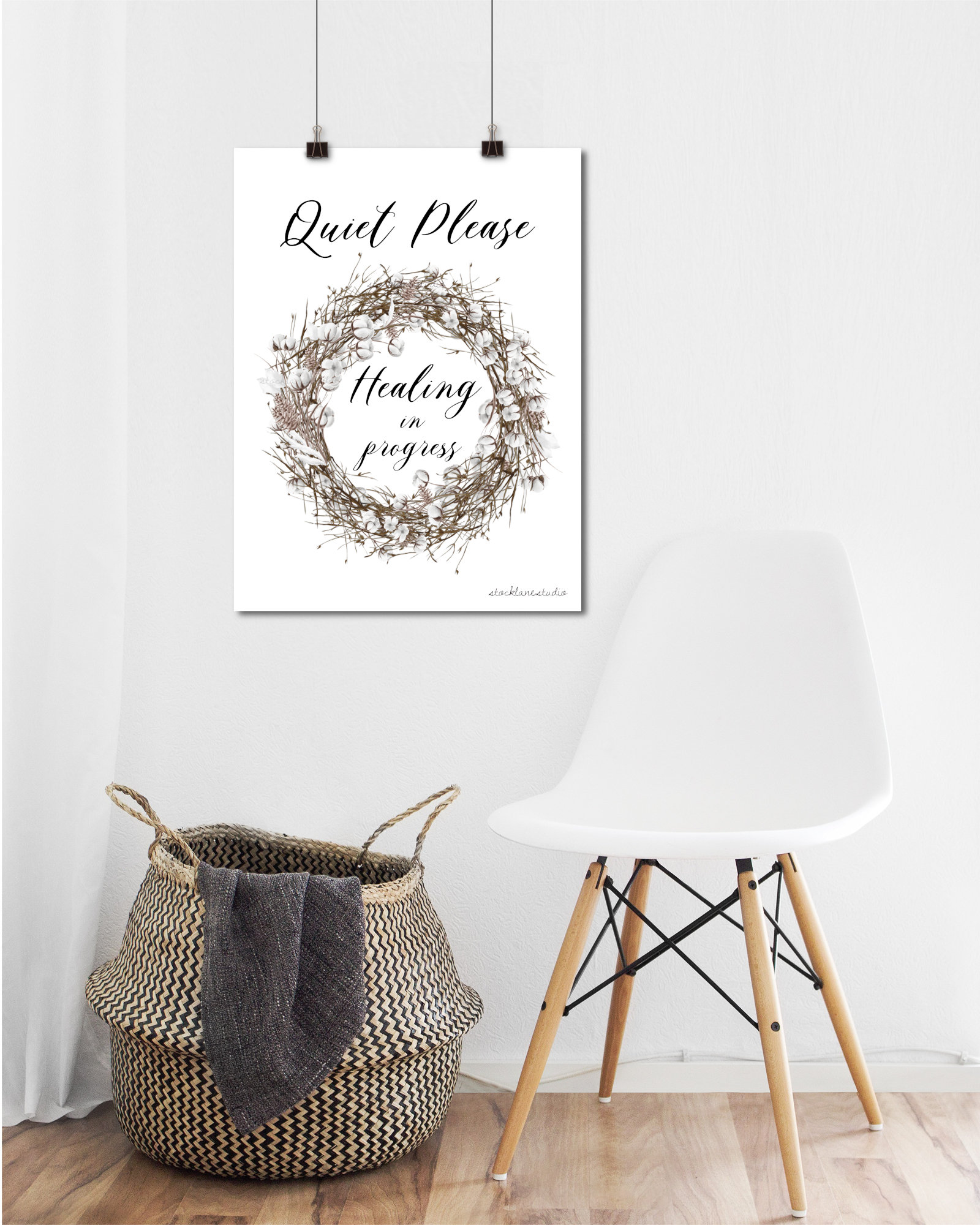 Printable Quiet Please Healing in Progress White Do Not - Etsy UK