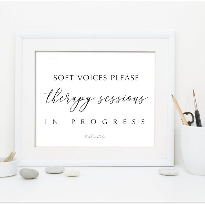 Soft Voice Please Door Sign - Etsy