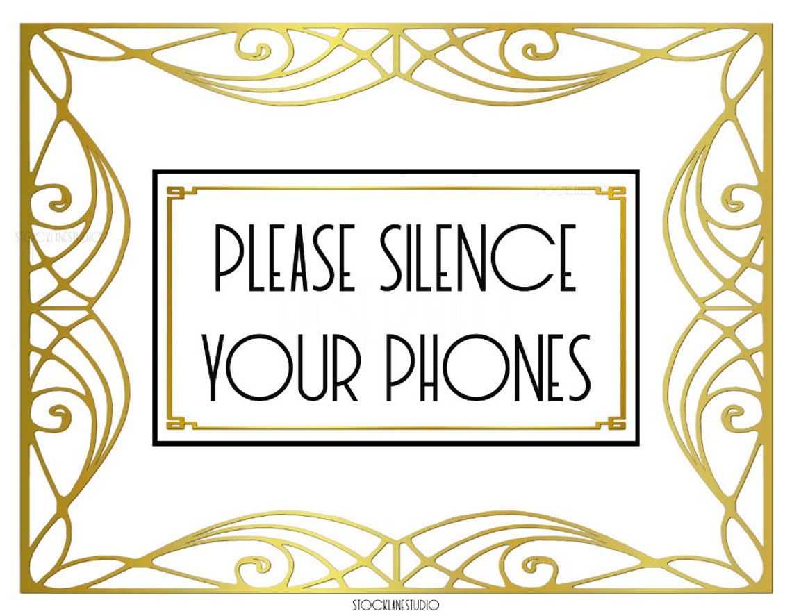 Printable Office Sign Quiet Sign Please Silence Your Phones in | Etsy