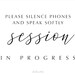 Printable Quiet Sign, Please Silence Phones Speak Softly Session in ...