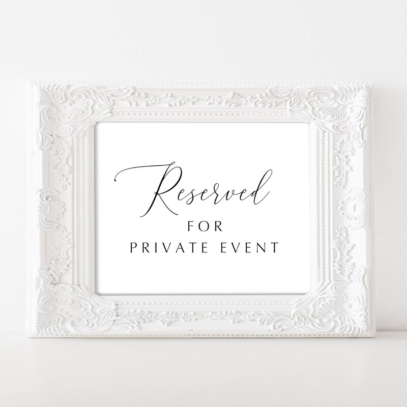 Printable Christmas Reserved Sign - Etsy