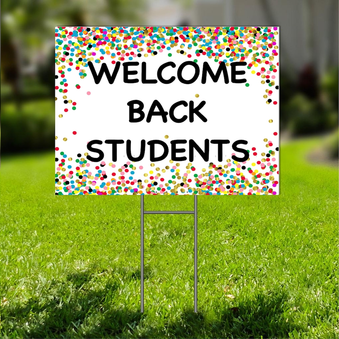 Printable Back to School Banner, Welcome Back Students, Welcome Sign ...