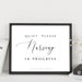 Quiet Please Healing in Progress Printable Black White Do Not Disturb ...