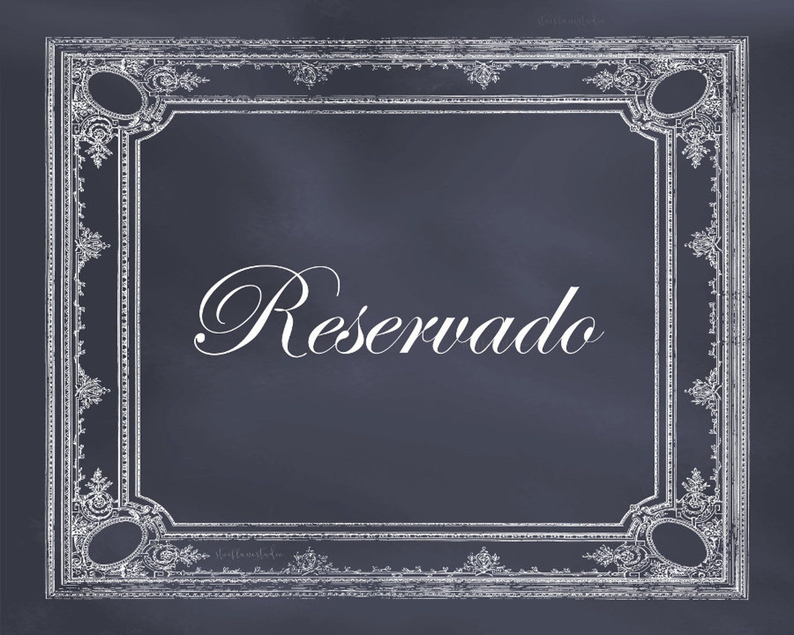 Reserved Event Sign Printable Gold Black Art Deco Style Sign - Etsy